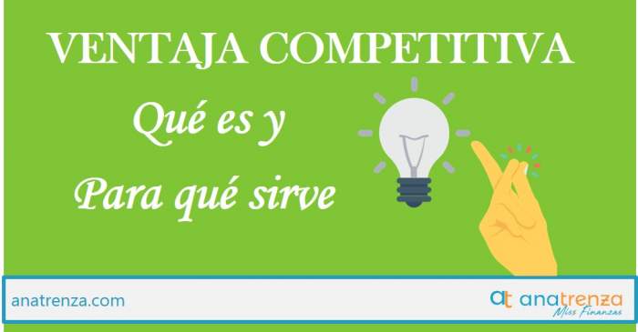 Ventaja competitiva: Qué es + ejemplos - Ana Trenza
